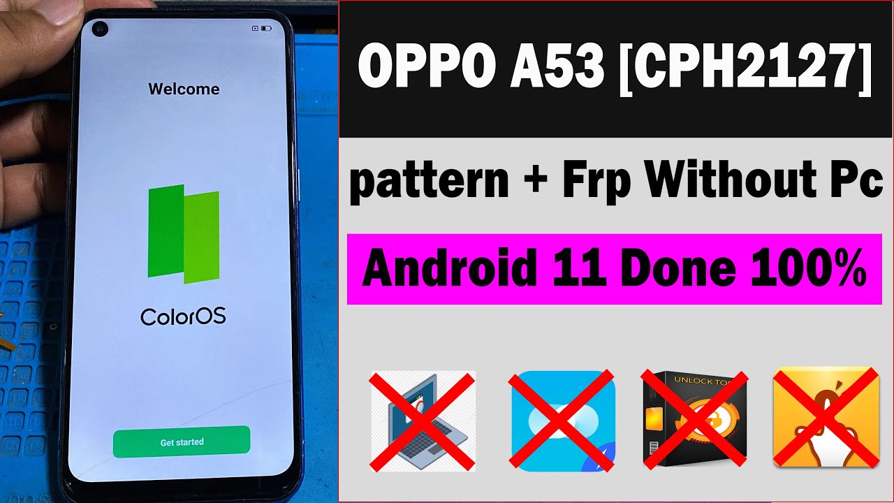 OPPO A53 [CPH 2127] Frp Bypass Android 11 Without Pc Done100% - YouTube