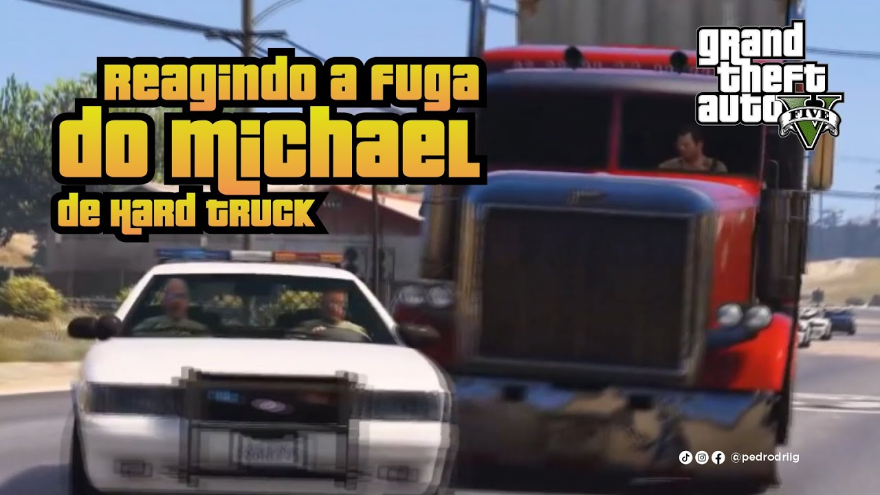 REAGINDO A HARD TRUCK / GTA V // MICHAEL FUGA - YouTube