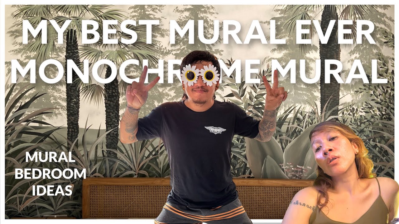 IDE MURAL UNTUK KAMAR TIDUR. MONOCHROME MURAL TUTORIAL. CARA MELUKIS ...