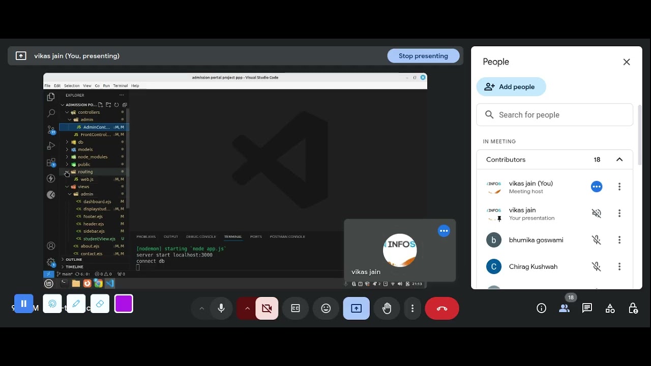 Admission Portal Part 12 Hindiexpress Js Node Js Youtube