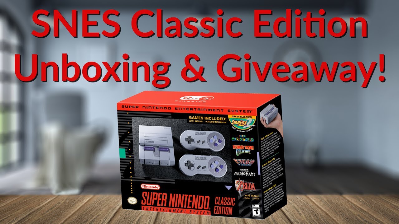 SNES Classic Edition Unboxing & Giveaway! -YouTube Tech Guy - YouTube