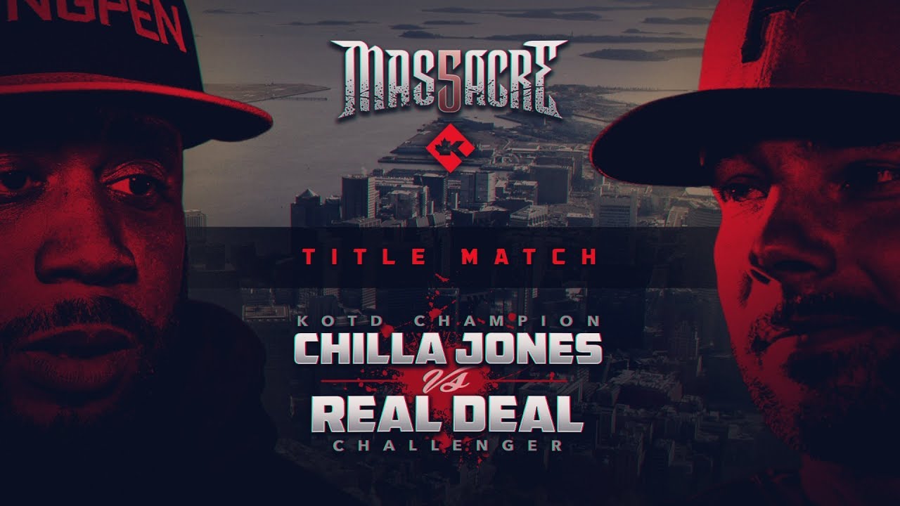 KOTD - Rap Battle - Chilla Jones vs Real Deal II (Title Match) | #MAS5 ...