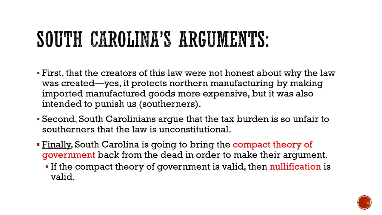 Explaining the Nullification Crisis Journal•Jennifer Heth - YouTube