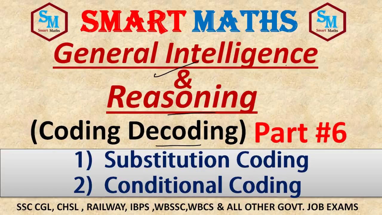 Coding Decoding Part 6,Substitution & Conditional Coding For WBCS,SSC ...