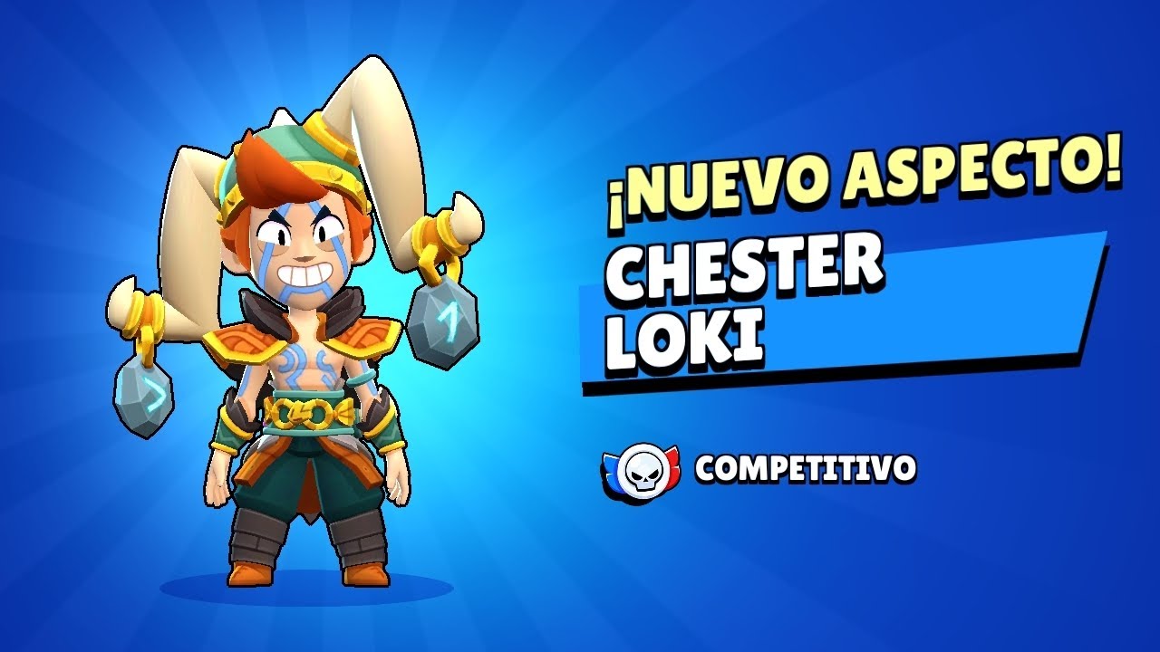 jugando con la nueva skin de Chester / Chester Loki 😄😎// Brawl stars ...