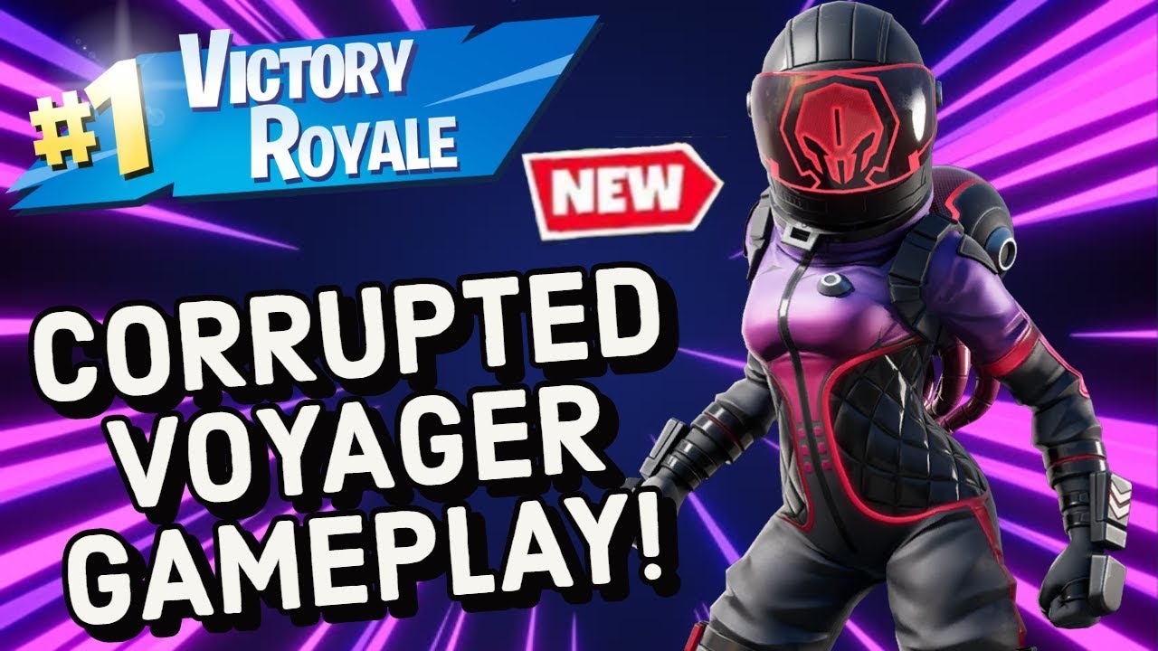 CORRUPTED VOYAGER Skin Gameplay In Fortnite - YouTube