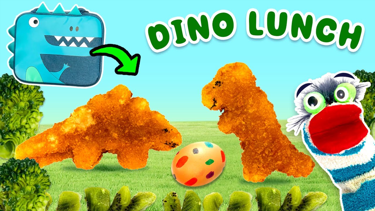 Fizzy Packs a Dinosaur Themed Lunch Box - YouTube