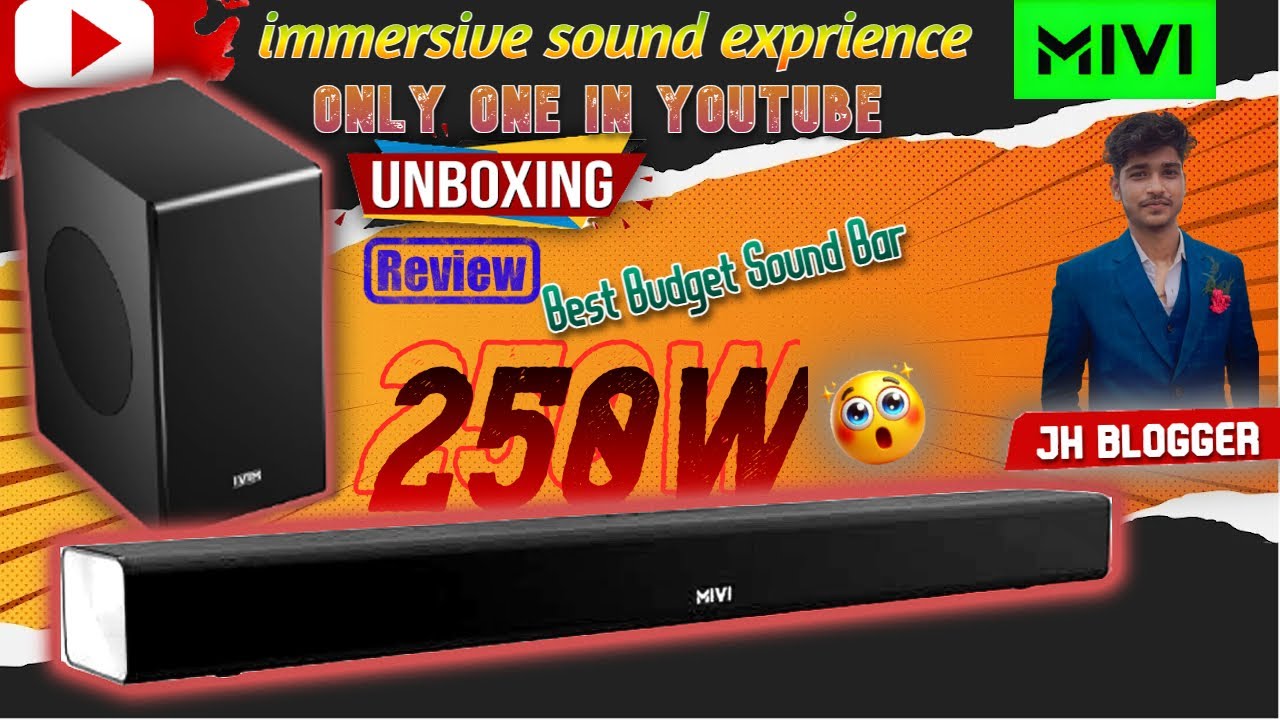 MINI DJ 🔉🔥| MIVI Fort S250 2.1 Sound Bar With Wireless Subwoofer - YouTube
