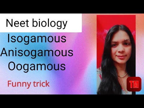 Isogamous,Anisogamous,Oogamous/Priya Tiwari/#Class-11NCERT#neet# - YouTube