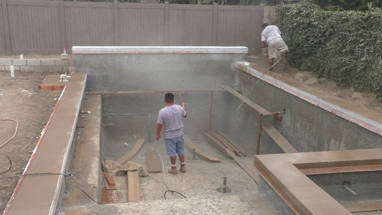 JSQ Custom Pools - Fountain Valley Pool Build - YouTube