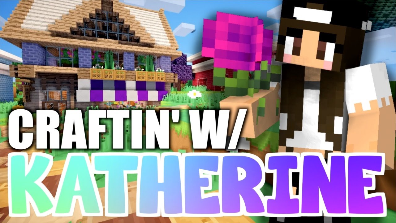 Minecraft FLOWER SHOP! Craftin' w/ Katherine Ep.8 - YouTube