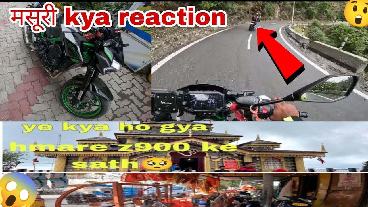 मसूरी kya reaction 😲🤬// Moto blog !! the uk17 rider #motovlog # ...