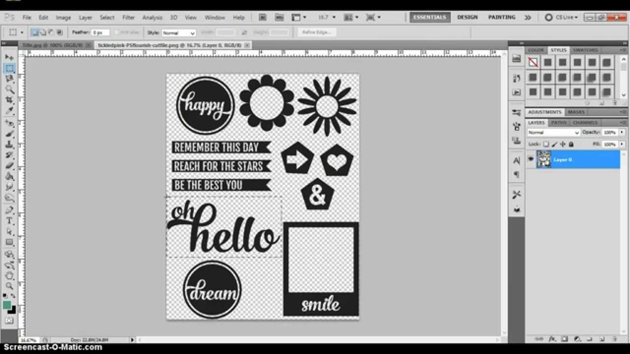 Turn Cutting Files in Digital Elements - YouTube