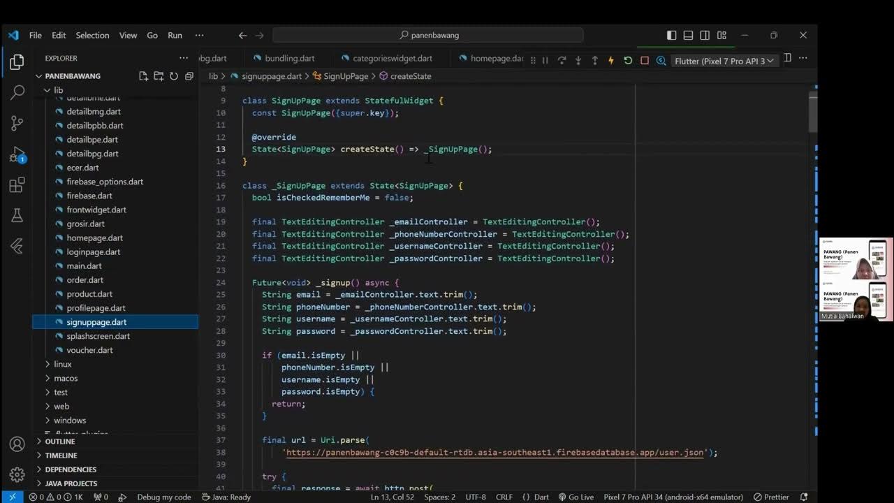 Progres 7_Kelompok 11_Pemrograman Mobile Praktikum I2 - YouTube