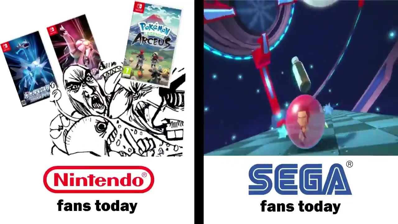 Nintendo Fans Today Vs Sega Fans Today - YouTube