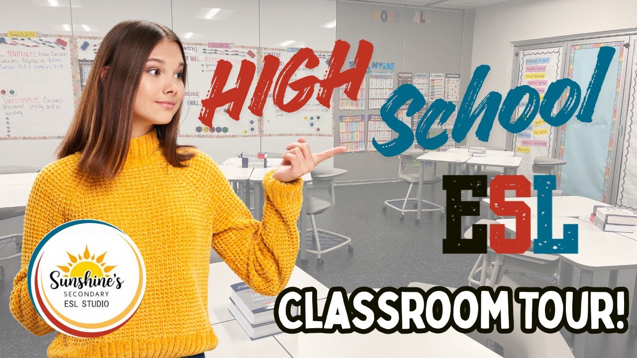 High School ESL Classroom Tour | Real Classroom Setup for English ...