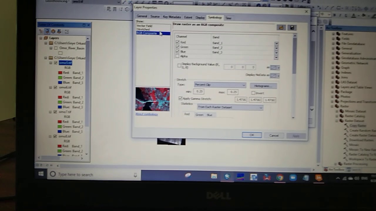 Raster satellite Image Dataset using GIS - YouTube