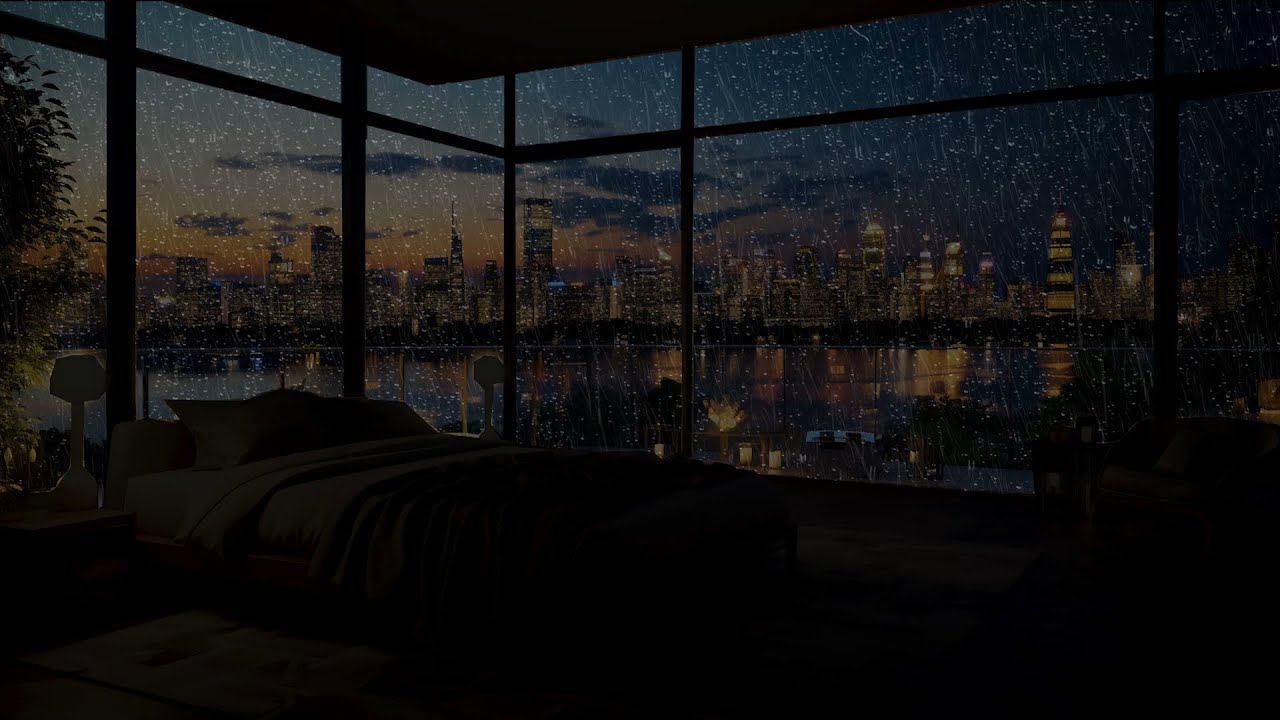 Tranquil City Rain: Nighttime Window Soundscape - Sounds For Healing ...