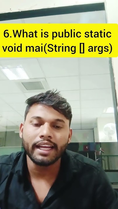 6. What is public static void main(String args []) ? || 1000 Java interview questions || #java ...