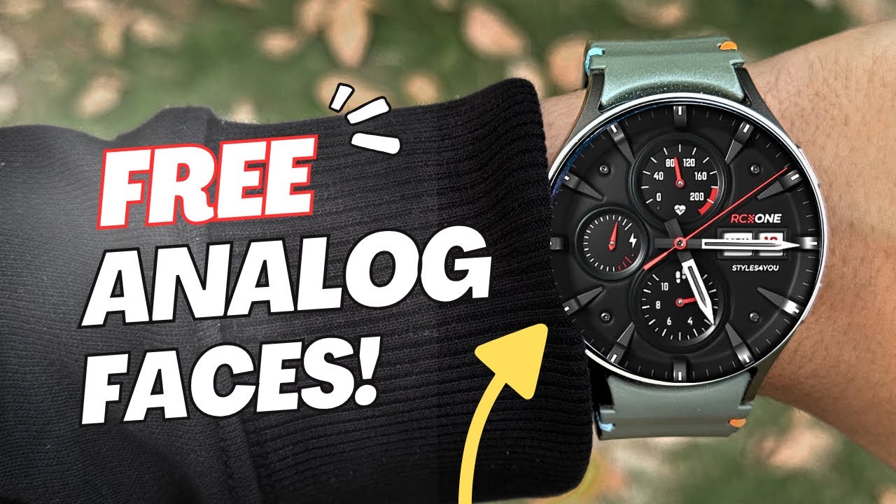 Galaxy Watch 7 Amazing Analog Free WatchFaces! - YouTube