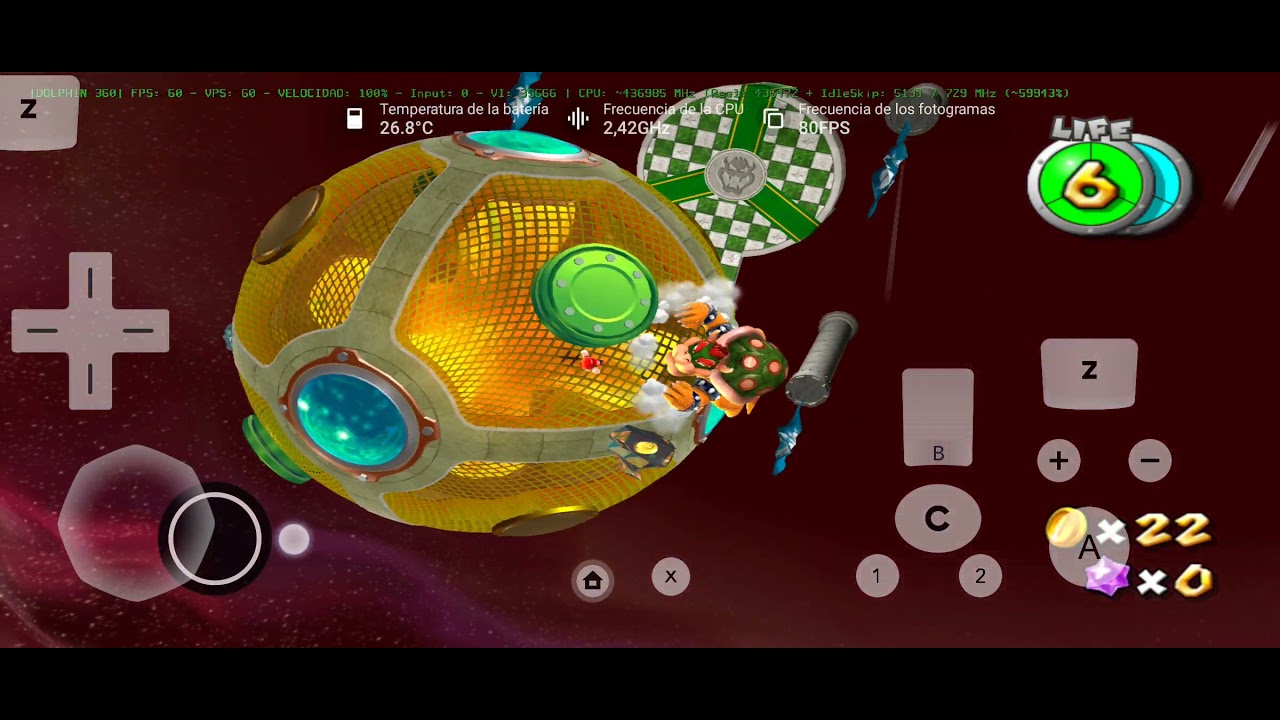 Super Mario Galaxy - Bowser´s Dark Matter Plant in Android | Dolphin ...