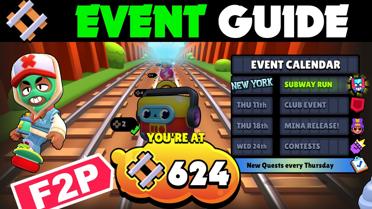 MAX out your Rails! Subway Surfers event guide for Brawl Stars🎁 - YouTube