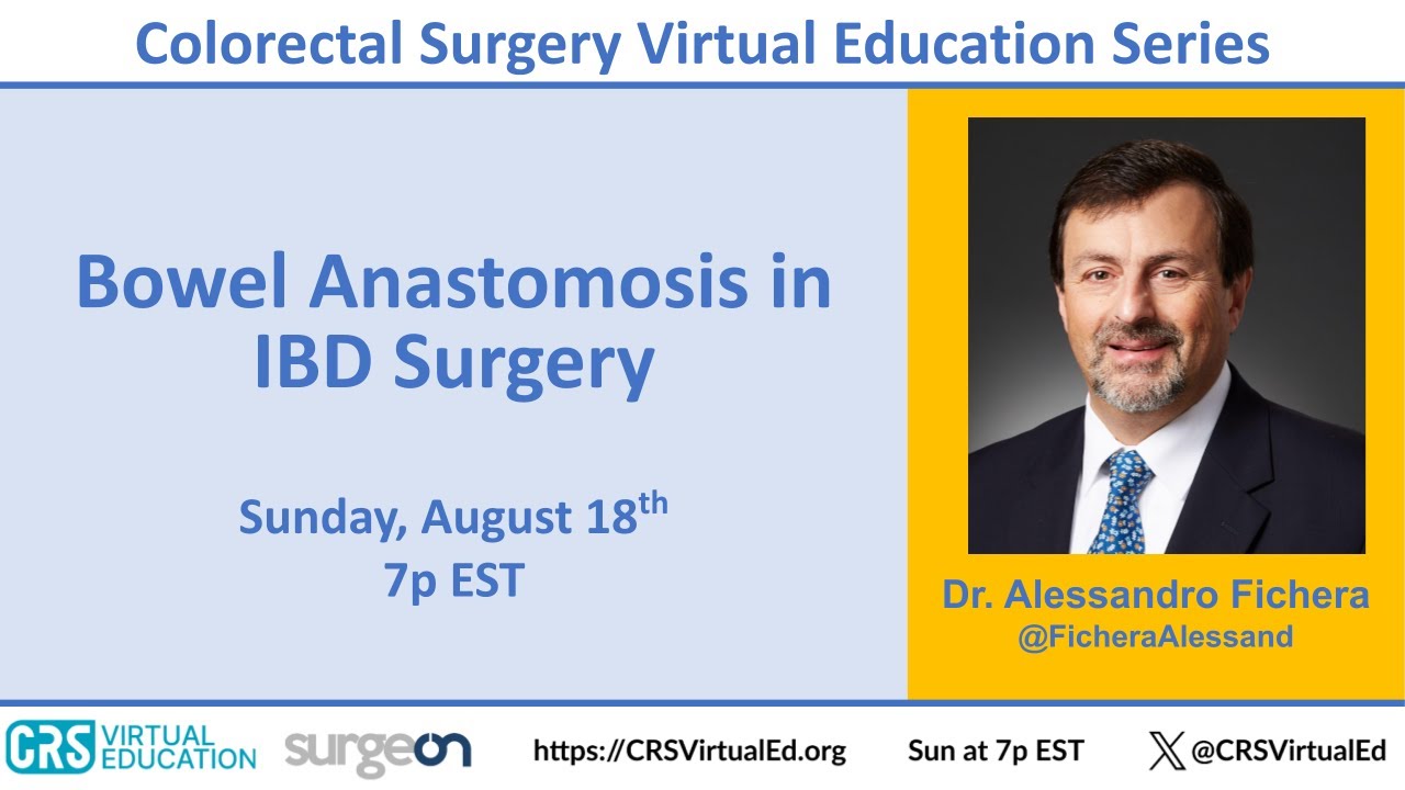 Bowel Anastomosis in IBD Surgery - YouTube