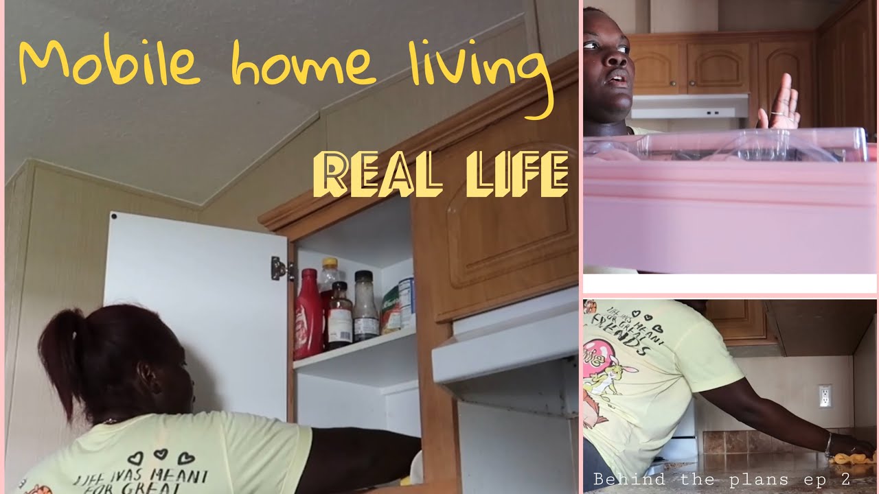 BEHIND THE PLANS| CLEANING EP 2|AMAZON HAUL| MOBILE HOME LIVING| REAL ...