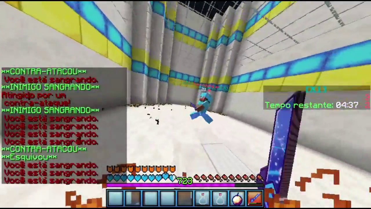 Famoso kill aura Hitando a 360 graus e a 30 blocos - YouTube