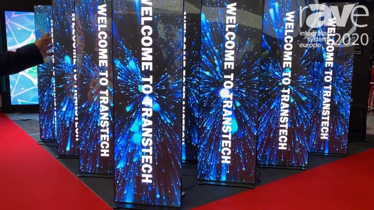 ISE 2020: TransTech LED Showcases iPoster Indoor LED Posters - YouTube