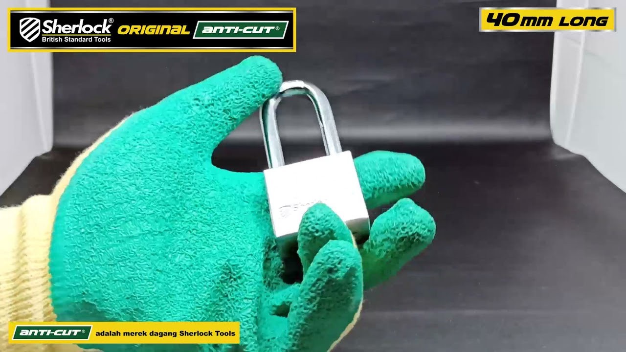 Anti Cut ® Original Sherlock Tools 40 mm Long Shackle - YouTube