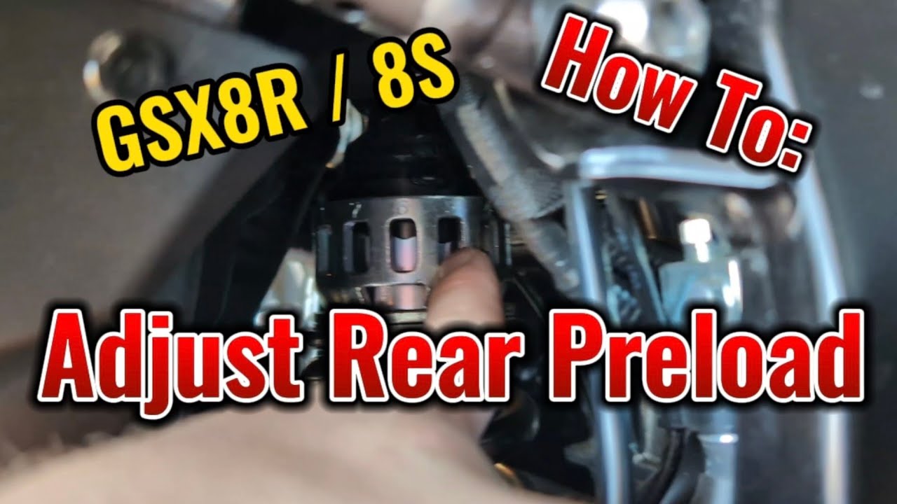 DIY: Adjusting Rear Preload GSX8R or GSX8S - Suzuki - MixedGrid - YouTube