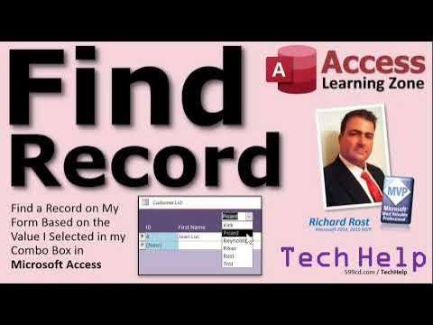 Microsoft Access Search: Find a Record on My Form Based on the Value I ...