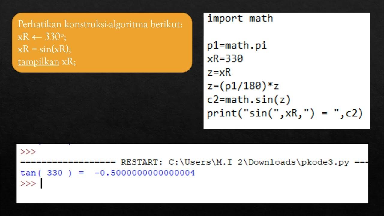 trigonometri python coding - YouTube