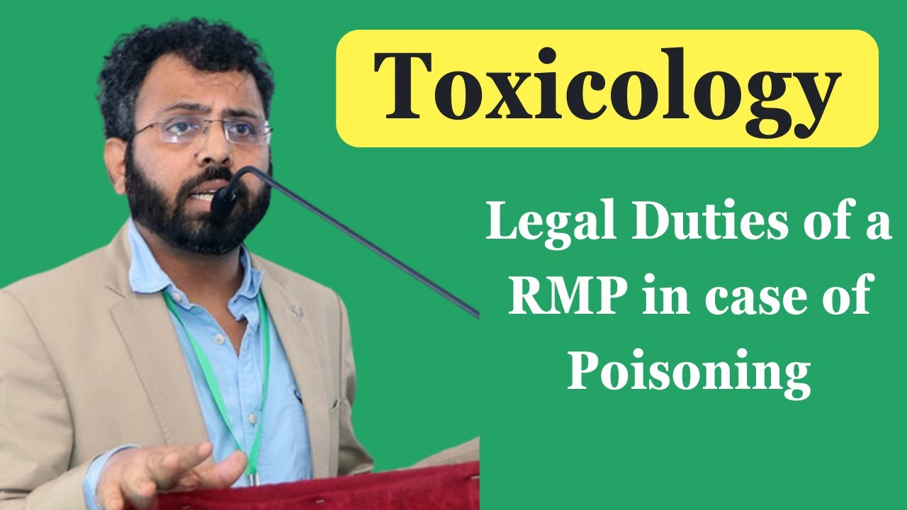 8.9 Legal Duties of RMP in case of Poisoning - YouTube