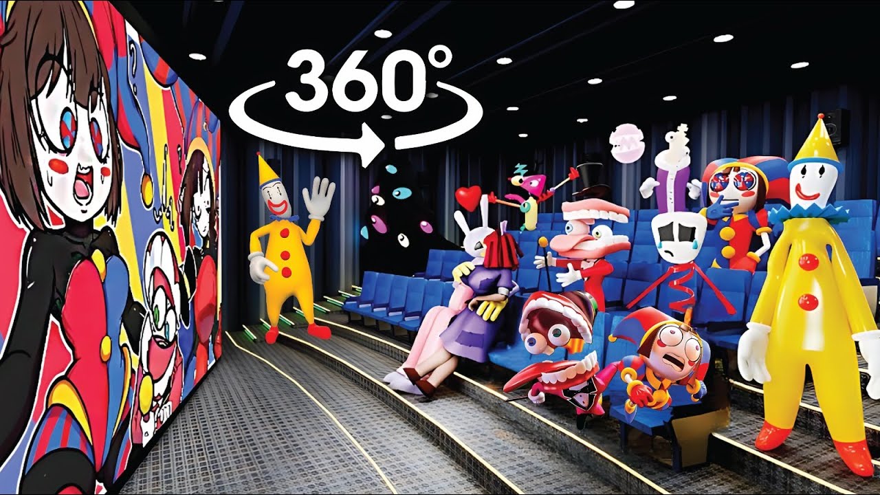 The Amazing Digital Circus 360° - CINEMA HALL | Pomni react to TADC ...