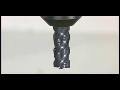 Solid Carbide Rough Fin End Mill Trochoidal Channel Milling 4140 Steel ...