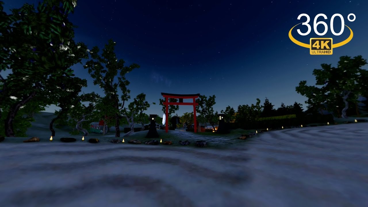 360Video VR | Night sky and candlelight quiet meditation - YouTube