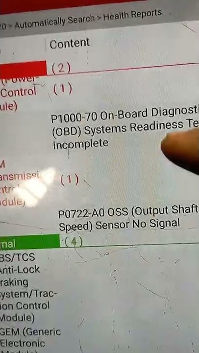 p0722 output speed sensor no signal ford figo - YouTube