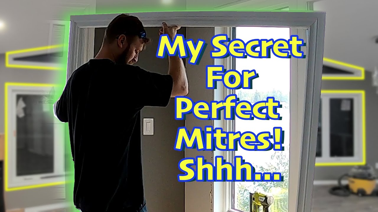 How To Get Perfect Window and Door Casing Mitres - YouTube