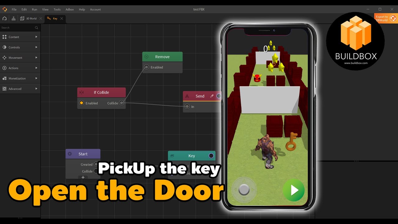 Pick Key and Open Door - YouTube