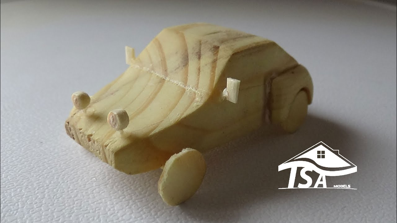 How to make a wooden mini car - YouTube