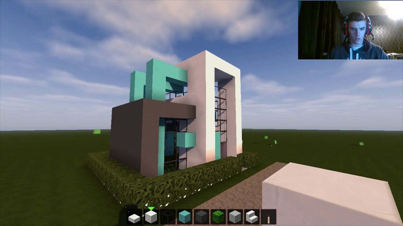 Minecraft 9x9 Modern House - part 2 - YouTube