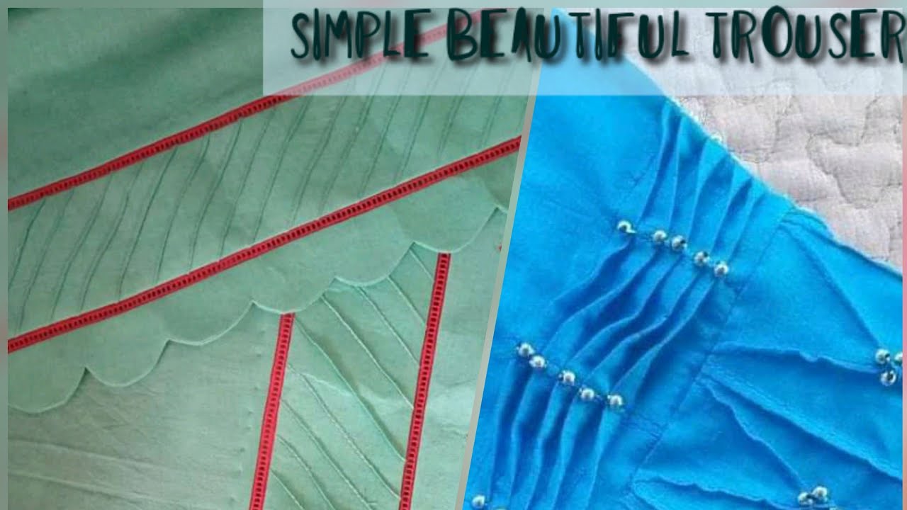 simple and stylish trouser design - YouTube