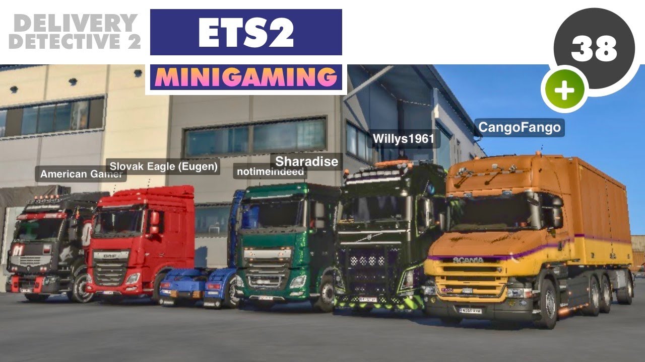#38 ETS2/DD2 - MP Minigaming! [ft. Sharadise, Slovak Eagle ...