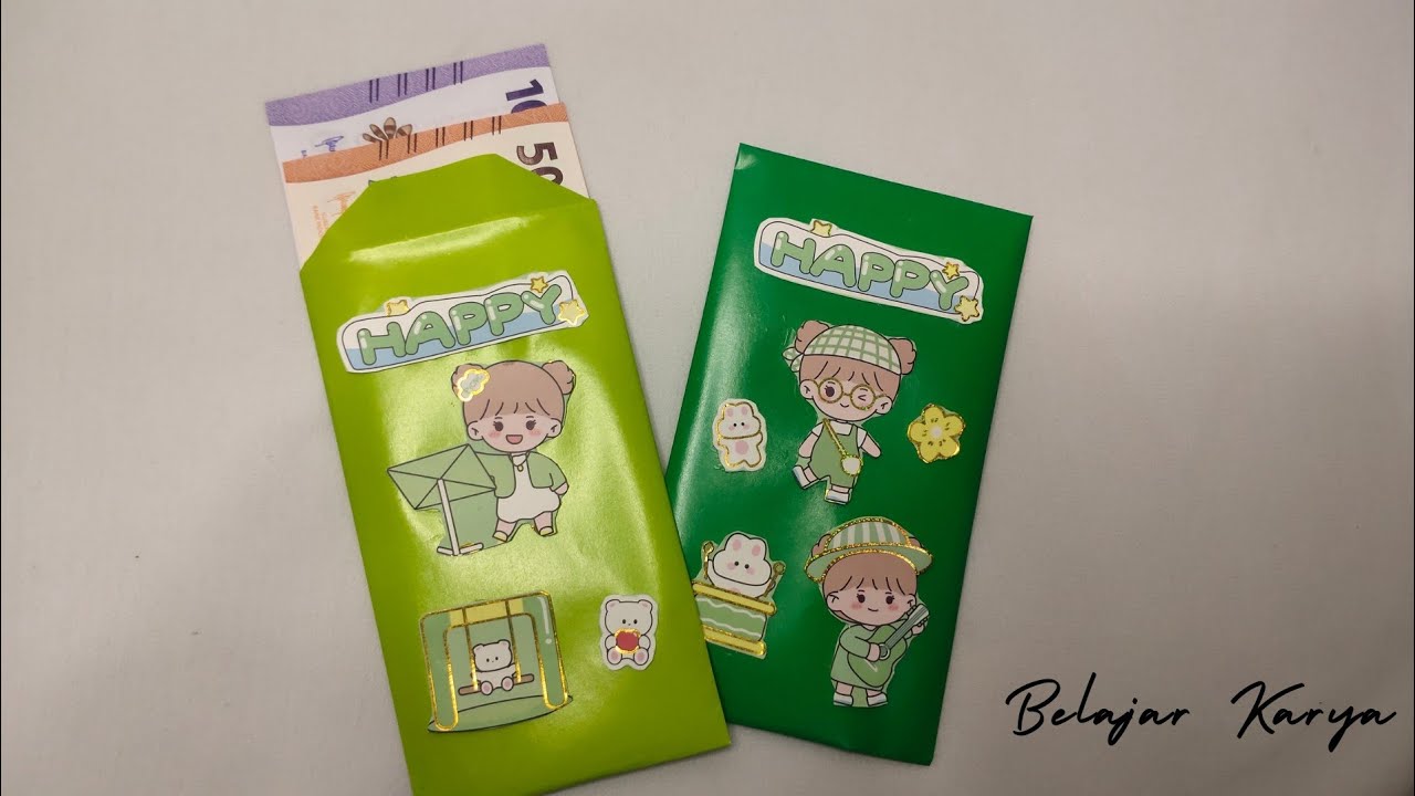 Cara Mudah Membuat Origami Amplop THR Lebaran... - YouTube