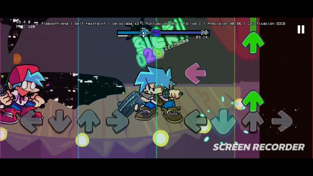 Batalla de BF pibby vs BF normal #fnf #pibbyfnf - YouTube