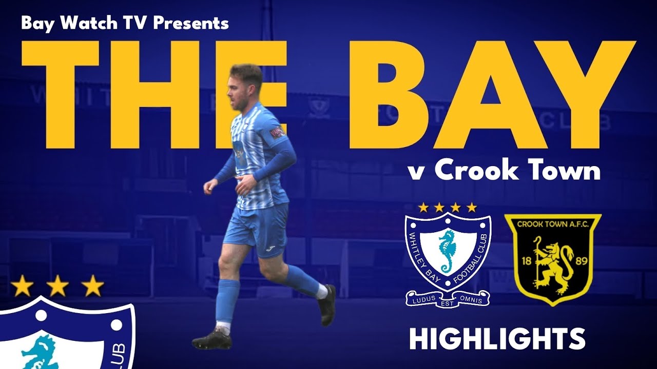 HIGHLIGHTS | Whitley Bay FC v Crook Town FC | Ebac Northern League ...