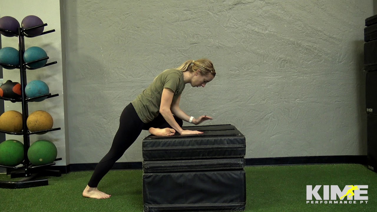 Elevated Pigeon Stretch - YouTube