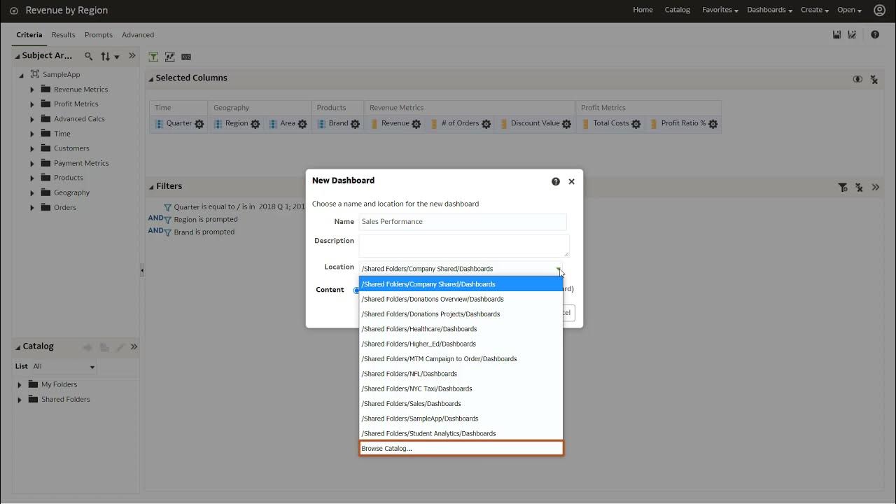 Create Your First Dashboard in Oracle Analytics - YouTube